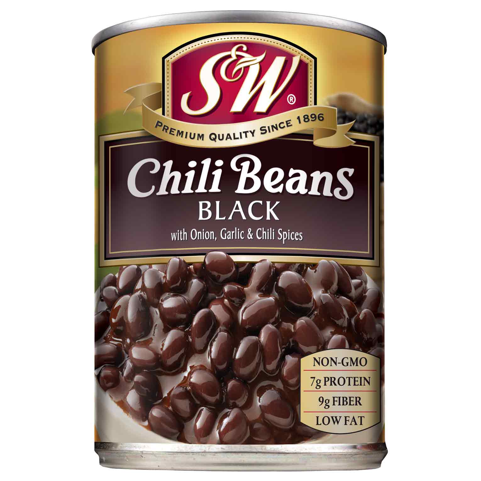 S&W® Black Chili Beans – S&W Beans